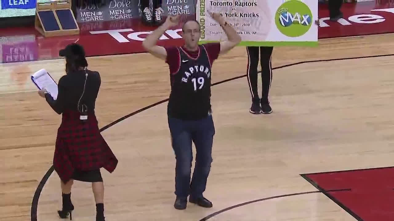 Girl from Raptors Game