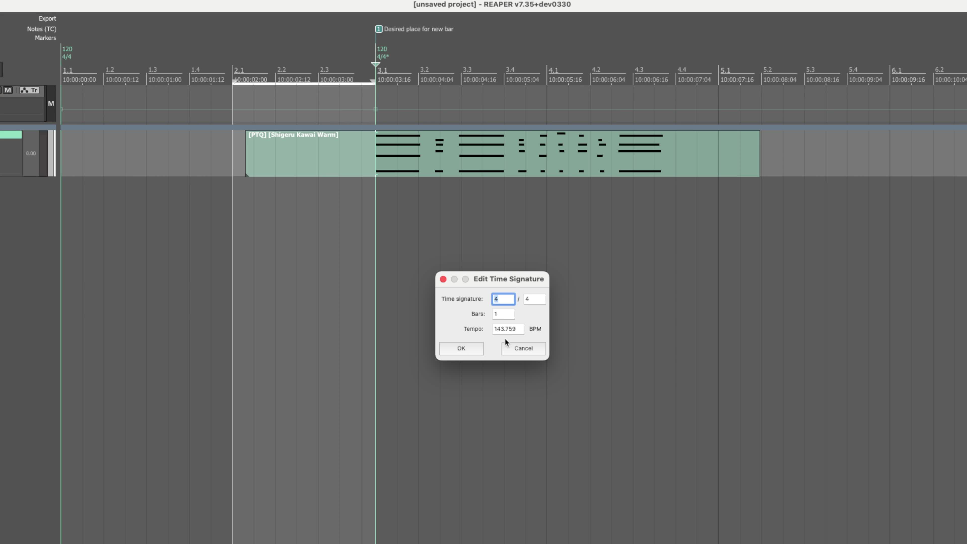 Watch Define new bar start from absolute time without time signature or ...