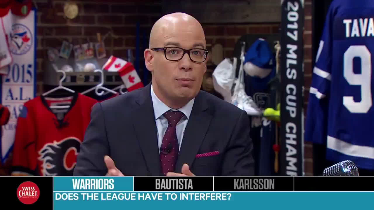 Tim Micallef speaking on the Golden State Warriors