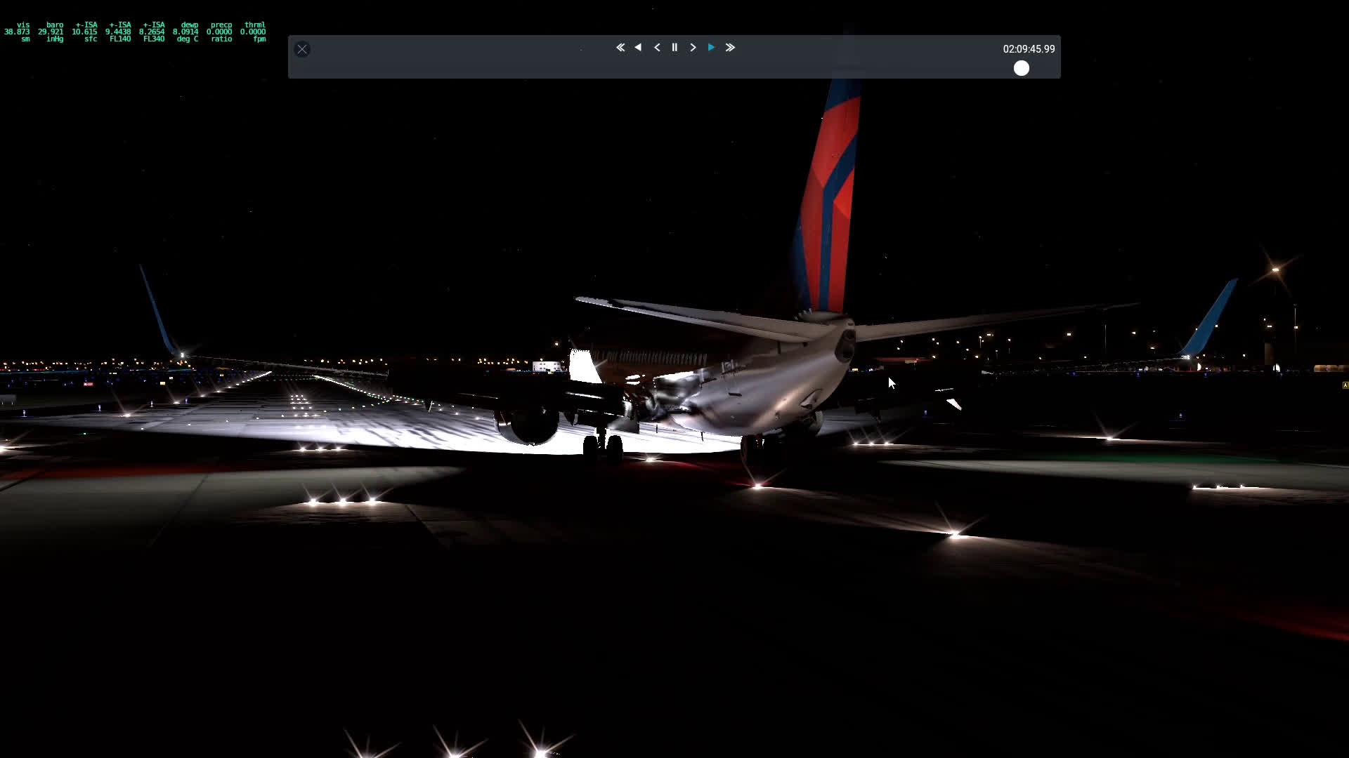 katl xp12 zibo night landing