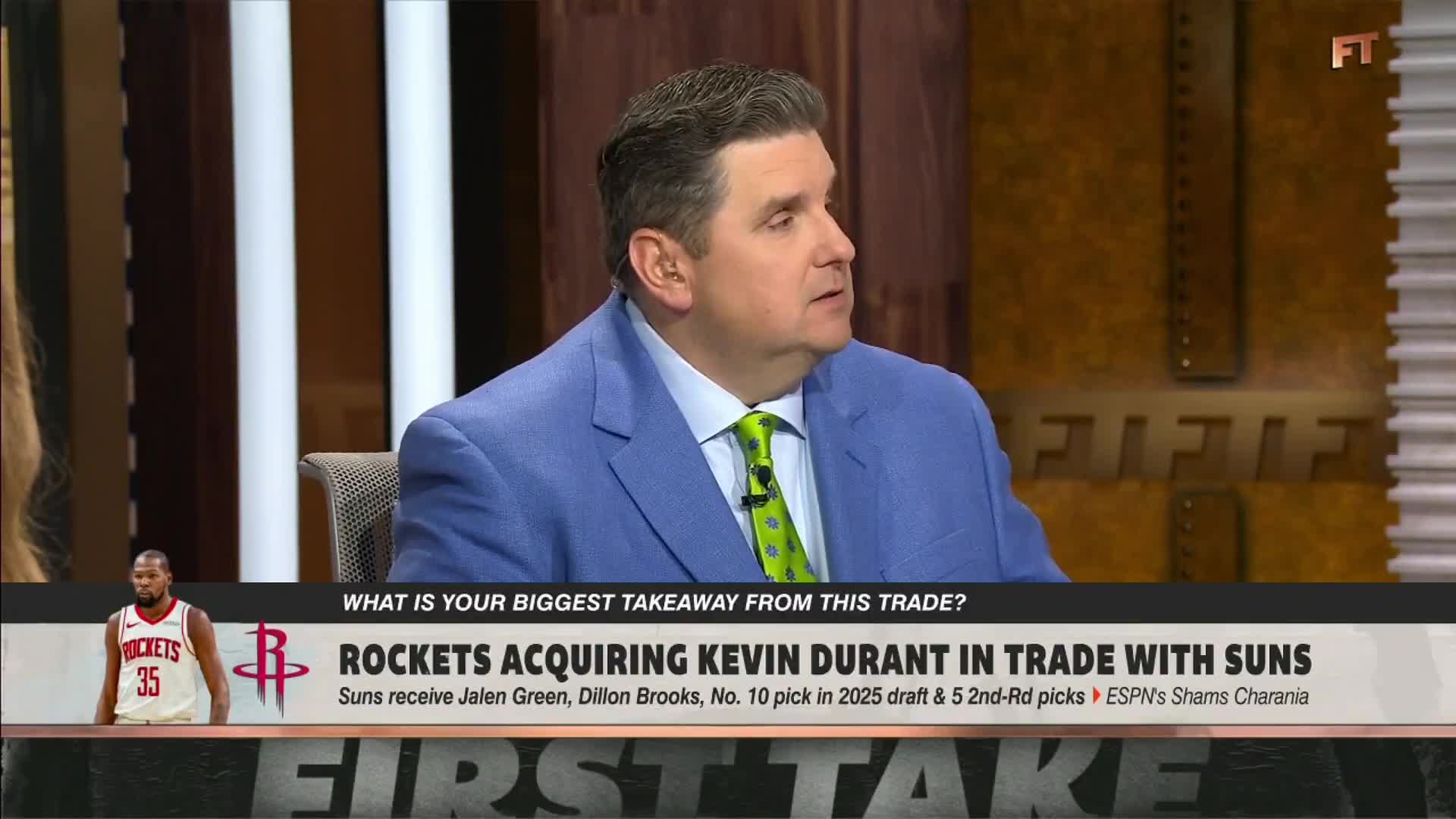 Watch Rob Kimbell - Brian Windhorst says Kevin Durant kept rejecting trades until the pri ...
