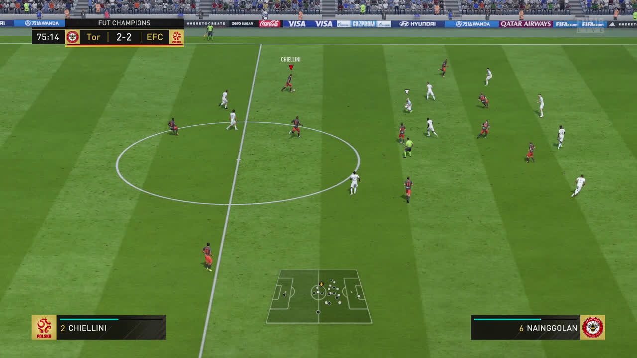 Passing to unmarked players