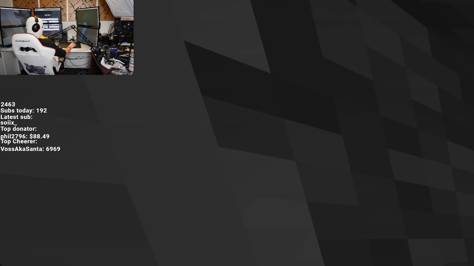 Anomaly plays minecraft on 6 monitors