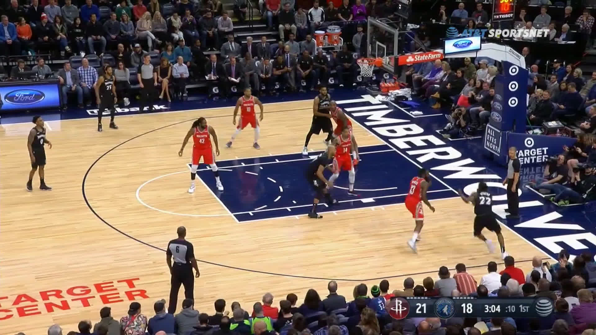 Poor defense by Harden