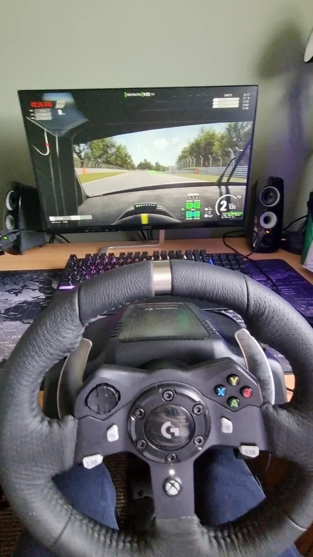 ACC logitech G920 wheel shake