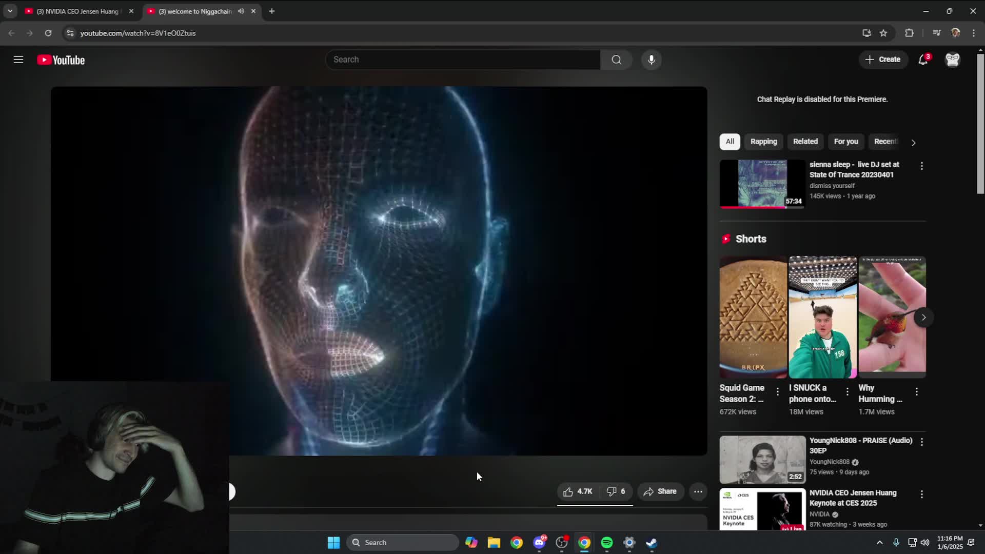 Watch xQc dies laughing at _Niggachain_ | Streamable