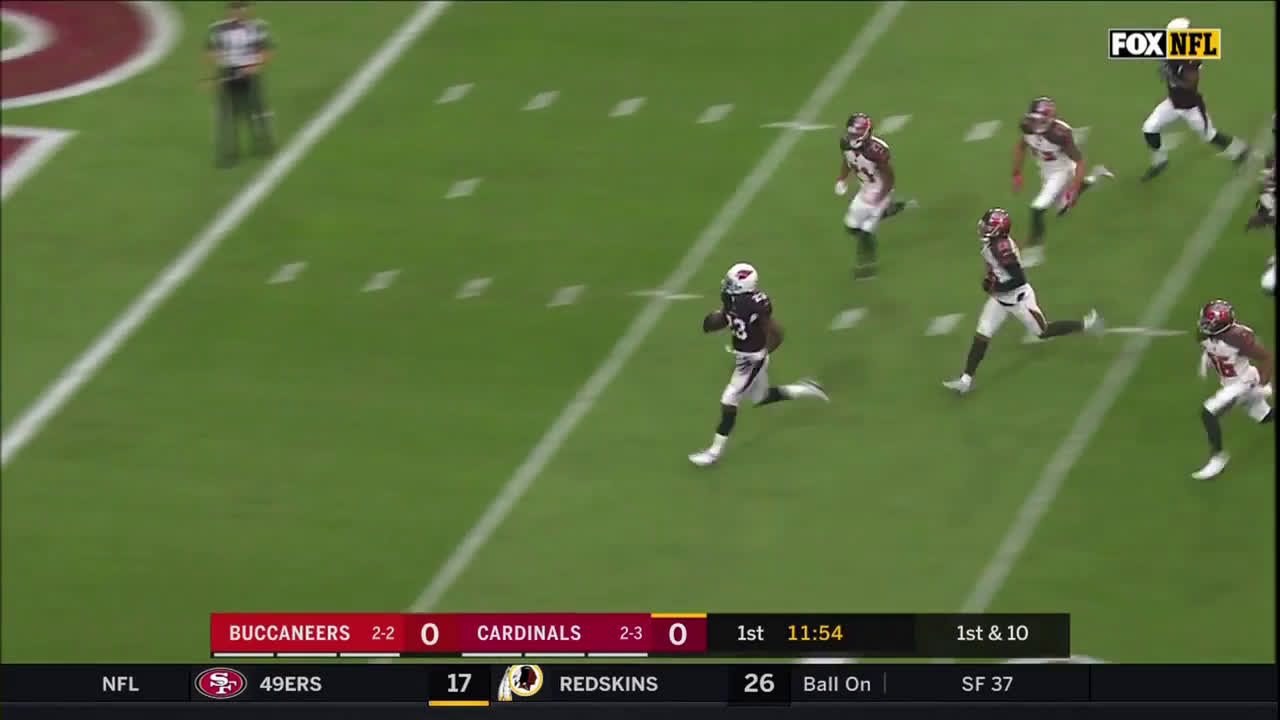 Larry Fitzgerald runs onto field to remind Antoine Bethea to run back ...