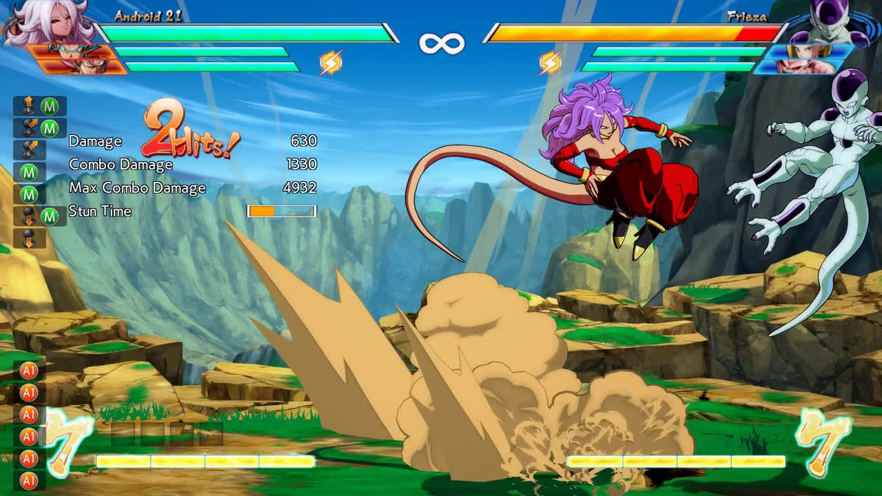 Watch Android 21 Ground 236S Steal Combo Maintaining Corner KD with Goku Blue DHC | Streamable