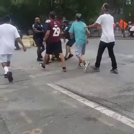 What could go wrong punching someone infront of the police