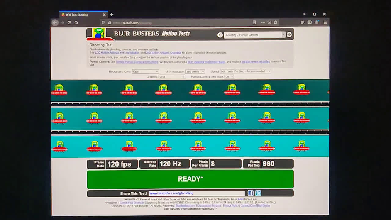 Watch 2021 Asus Rog Zephyrus G14 1440p 120Hz ghosting test | Streamable