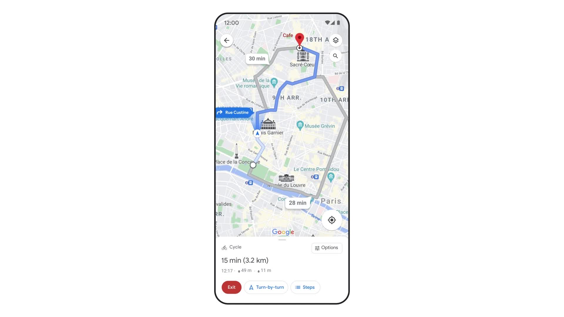 Google Maps lite navigation