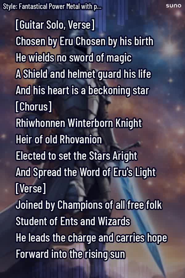 Riwhonnen Winterborn Knight