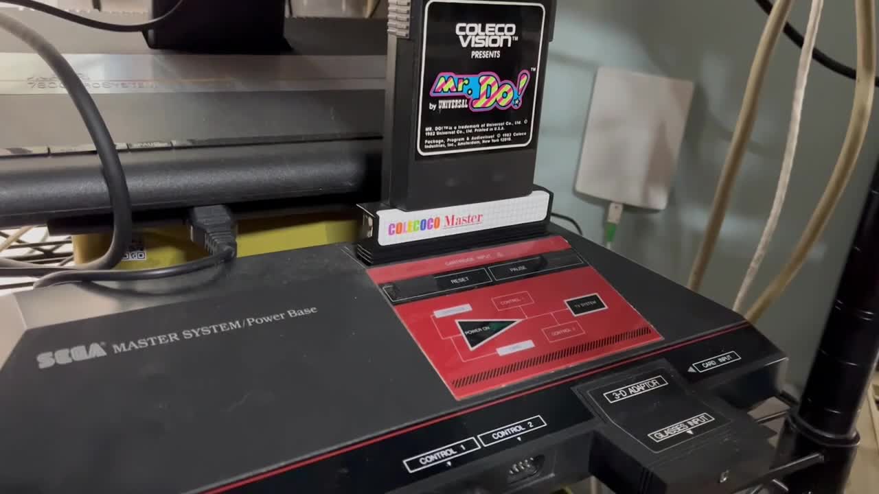 Watch RGB ColecoVision Mr. Do! on a Sega Master System via the Colecoco ...
