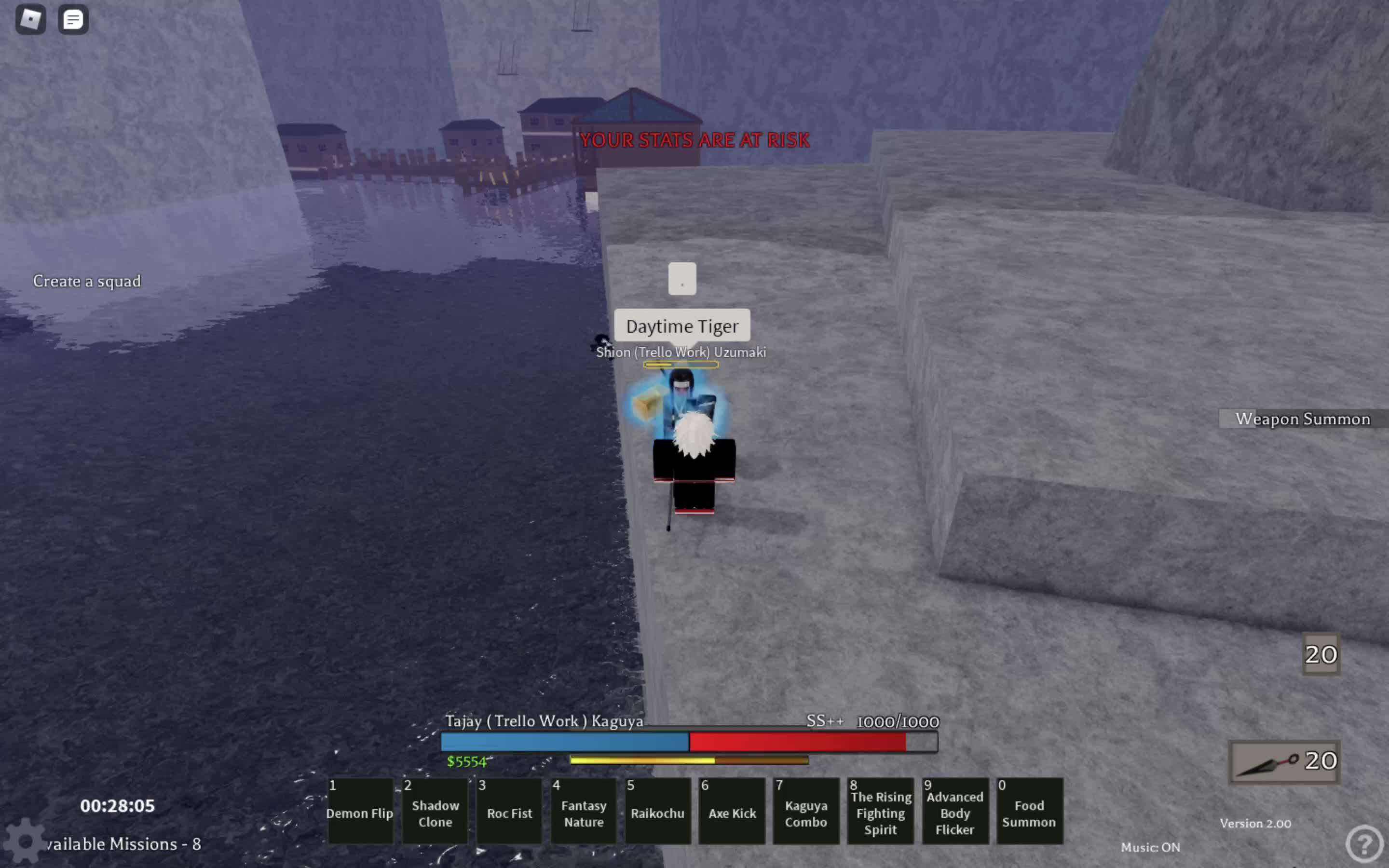 Daytime Tiger - Taijutsu Skilltree