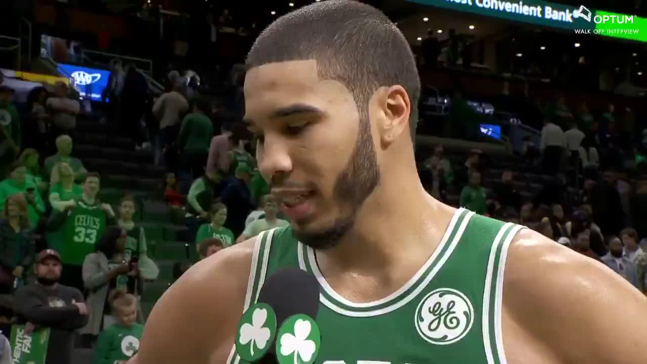 Jayson Tatum's Post Game Interview