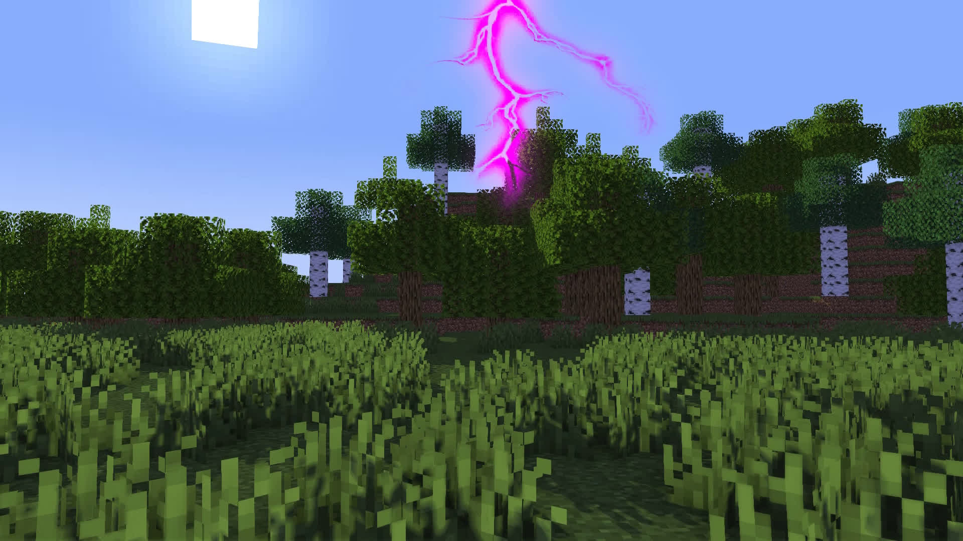 Nether portal lightning test