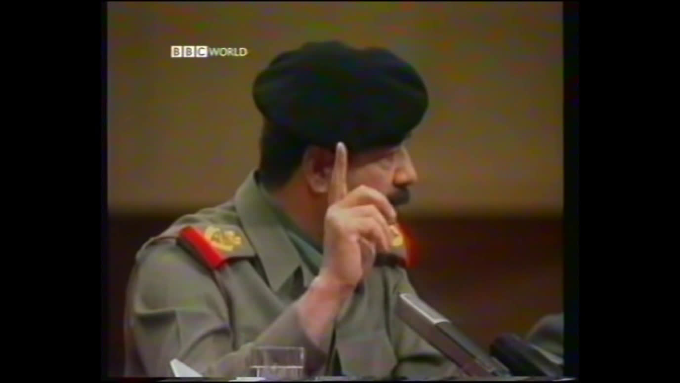 Saddam gulf war speech