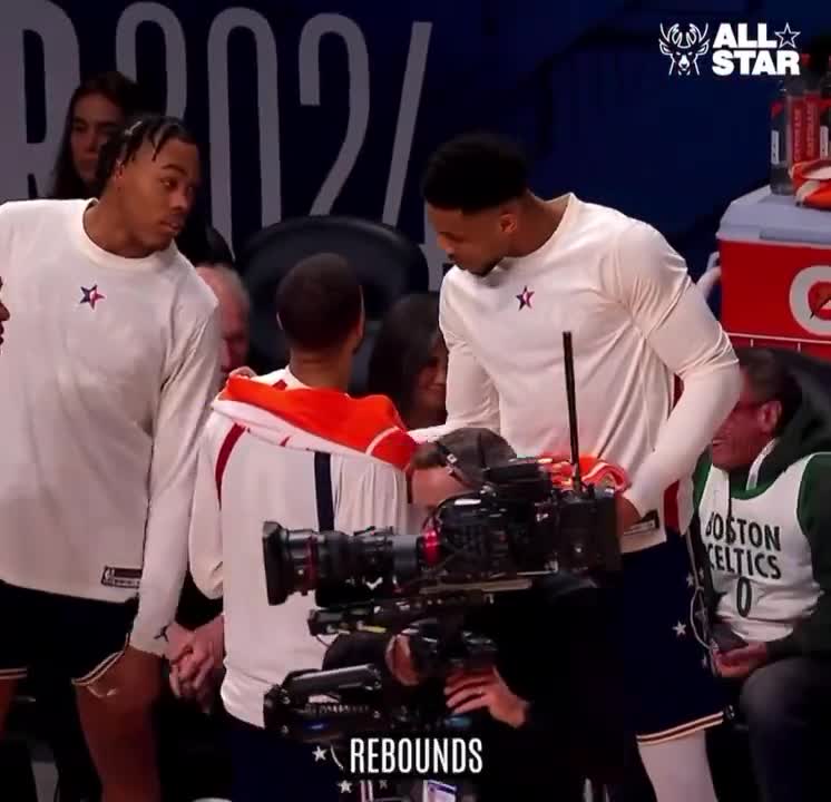 Watch Giannis let's Scottie Barnes and Tyrese Haliburton know who's the ...