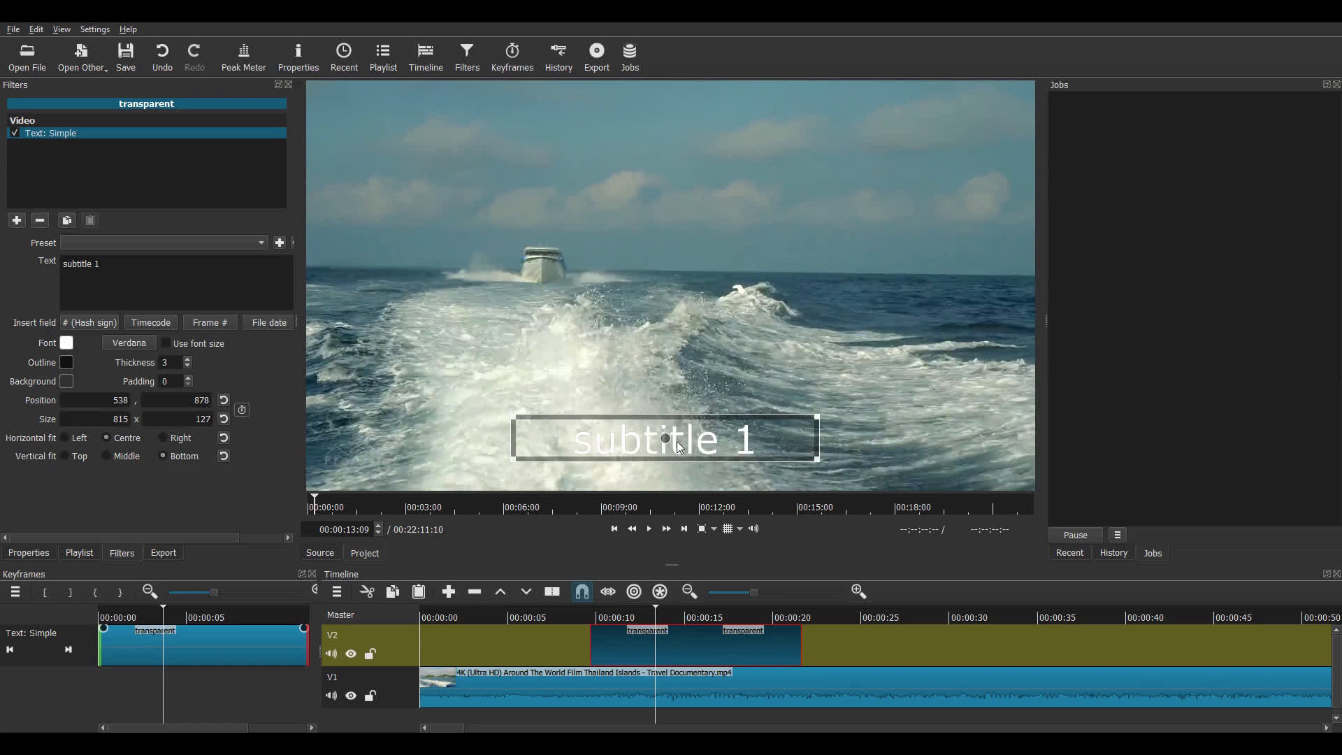 shotcut subtitles short tutorial