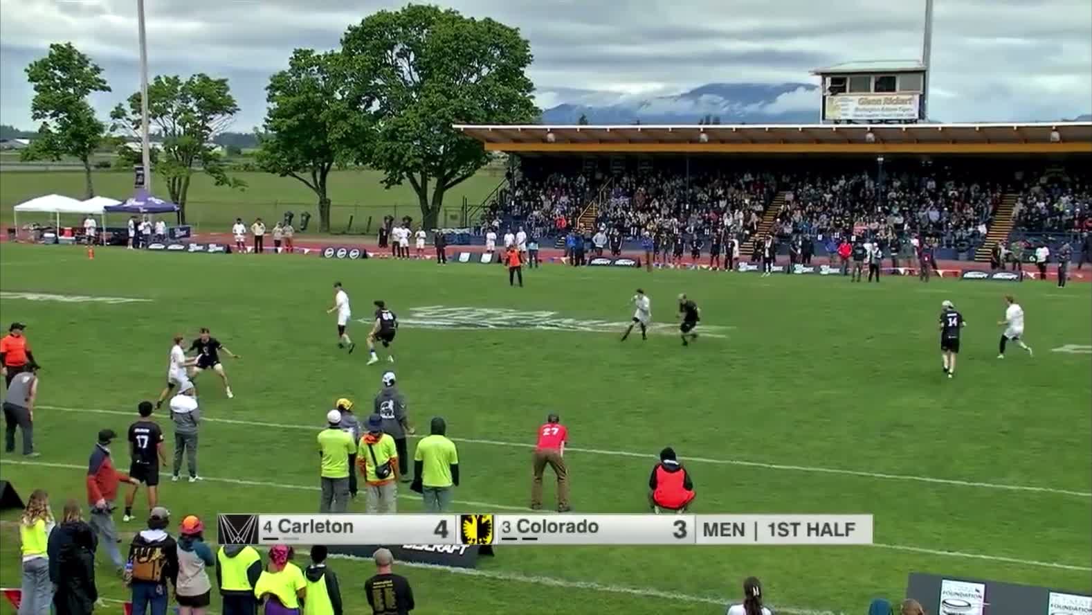 Watch Carleton’s Axel Olson visionary cross field inside flick - 2025 D-I men’s final | Streamable