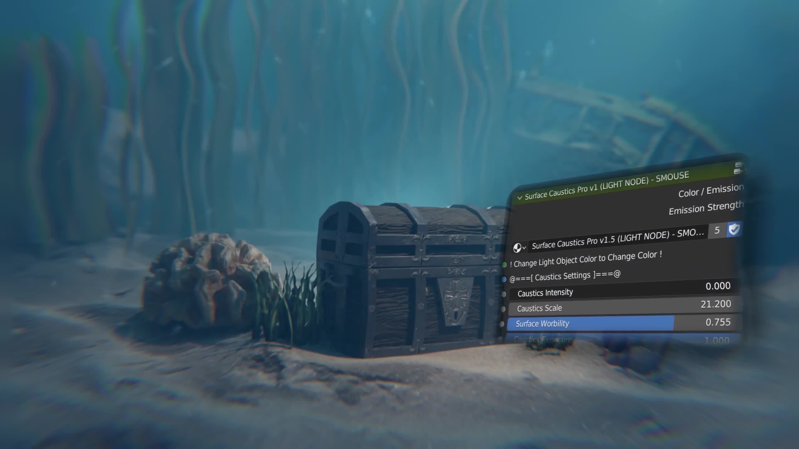 Watch Underwater Caustics Shader Treasure Chest Promo | Streamable