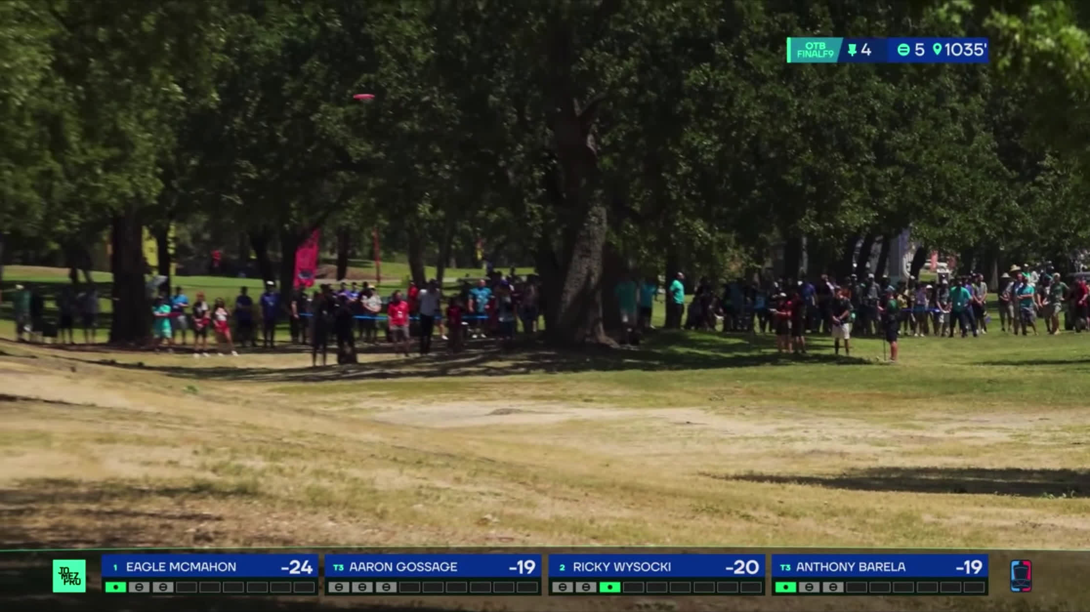 Anthony Barela approach on hole 4 during round 3. OTB