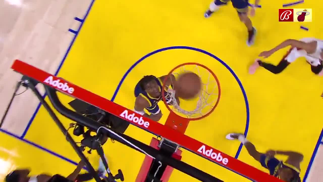 Watch [Highlight] Bam impossibly makes the alley-oop off the top of the backboard | Streamable