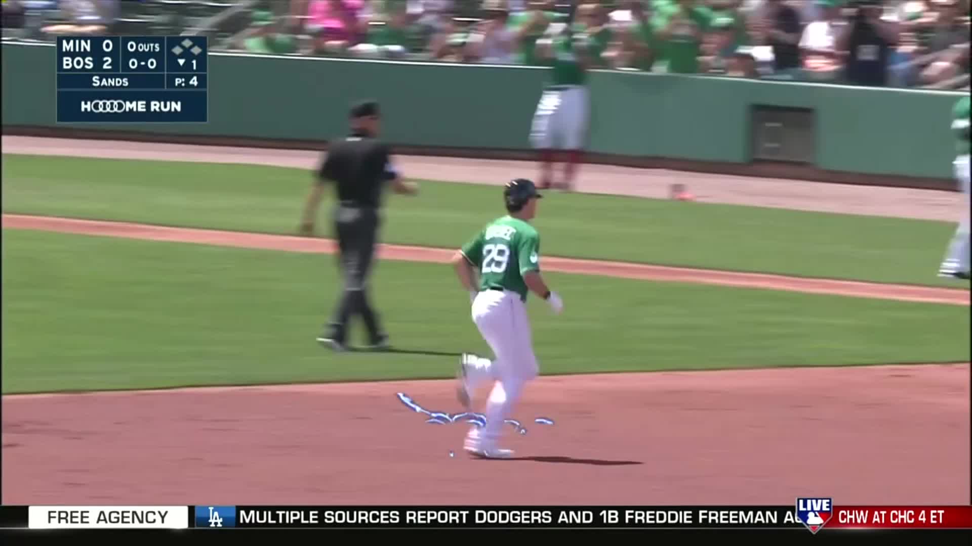 Bobby Dalbec puts the Red Sox up early on the Twins with the first home ...