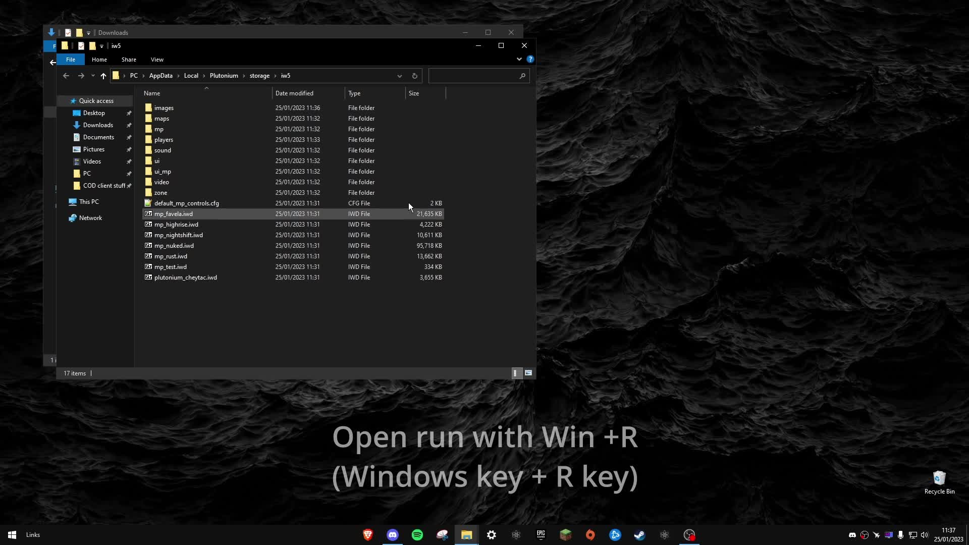 How to install iw5 camos