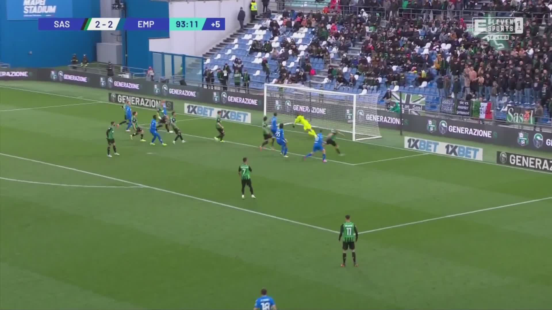 Watch Sassuolo 2 - [3] Empoli - Simone Bastoni 90+4' (1) | Streamable