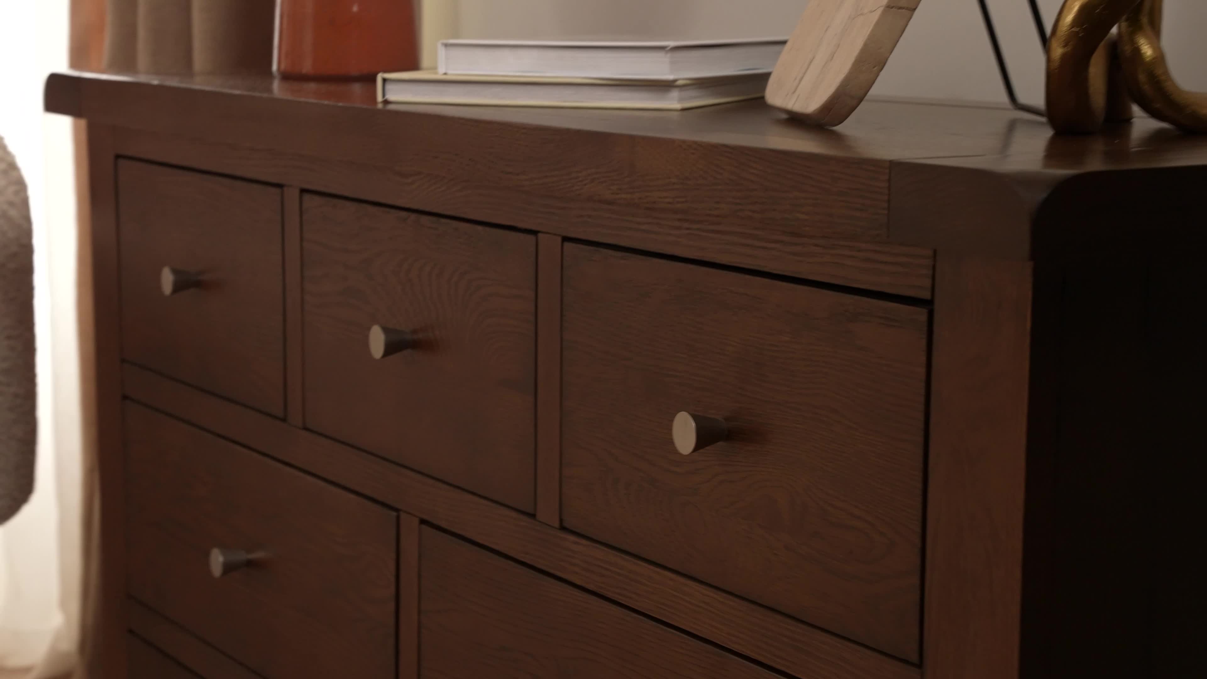 Watch BF02599 Luxor Walnut 7 Drawers Chest | Streamable