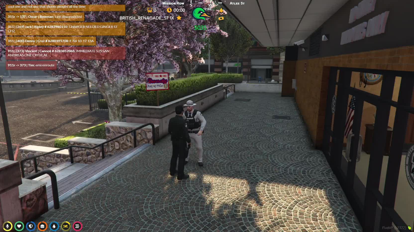 Brian jokes about calling his New Dept CGPD