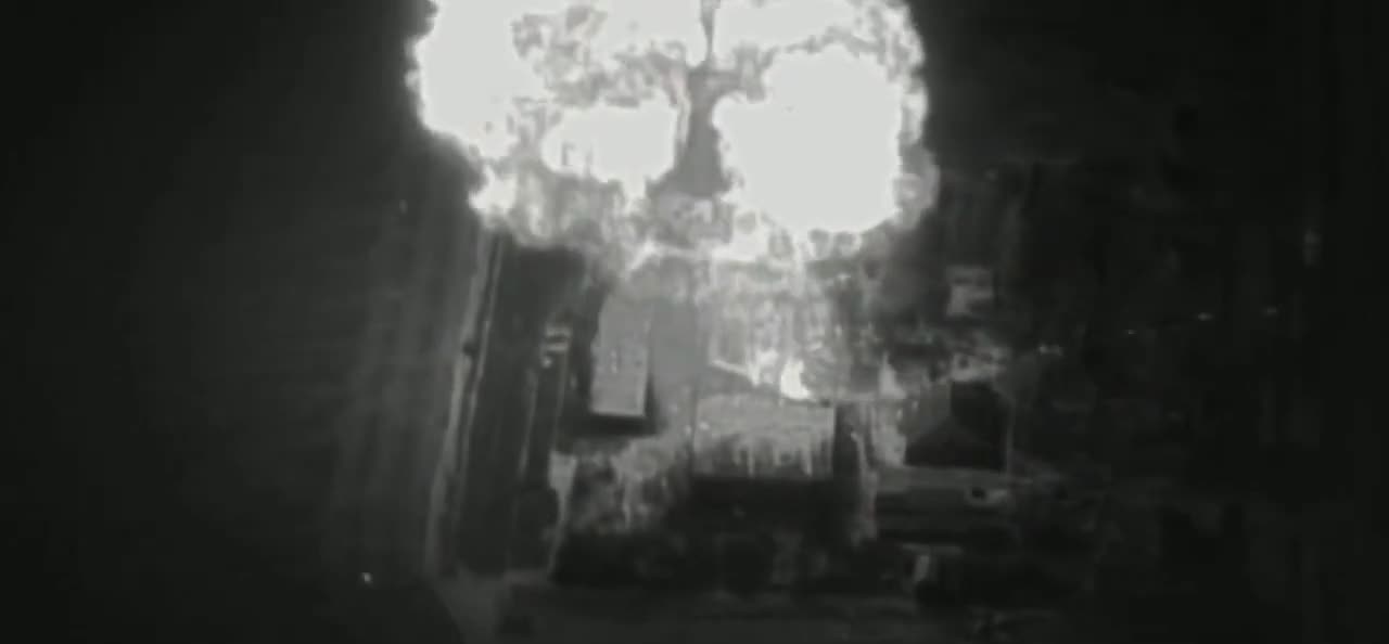 exploding ammunition depot