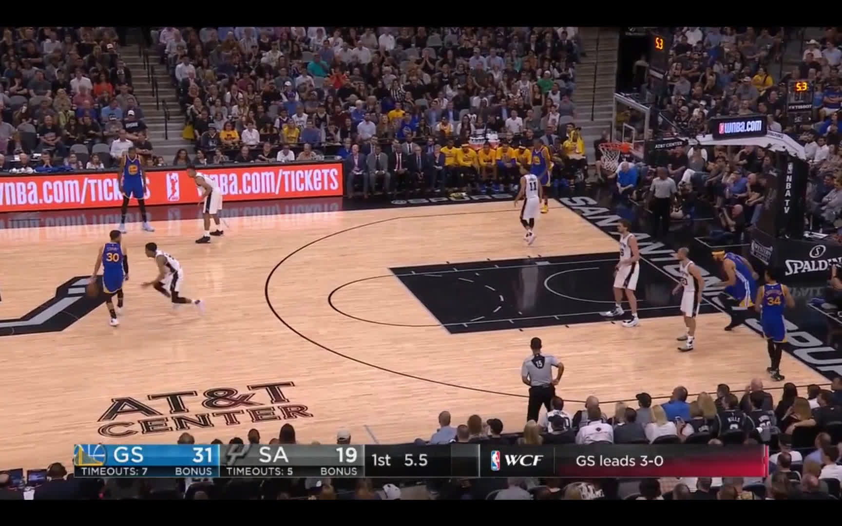 Dejounte Murray defense on Stephen Curry