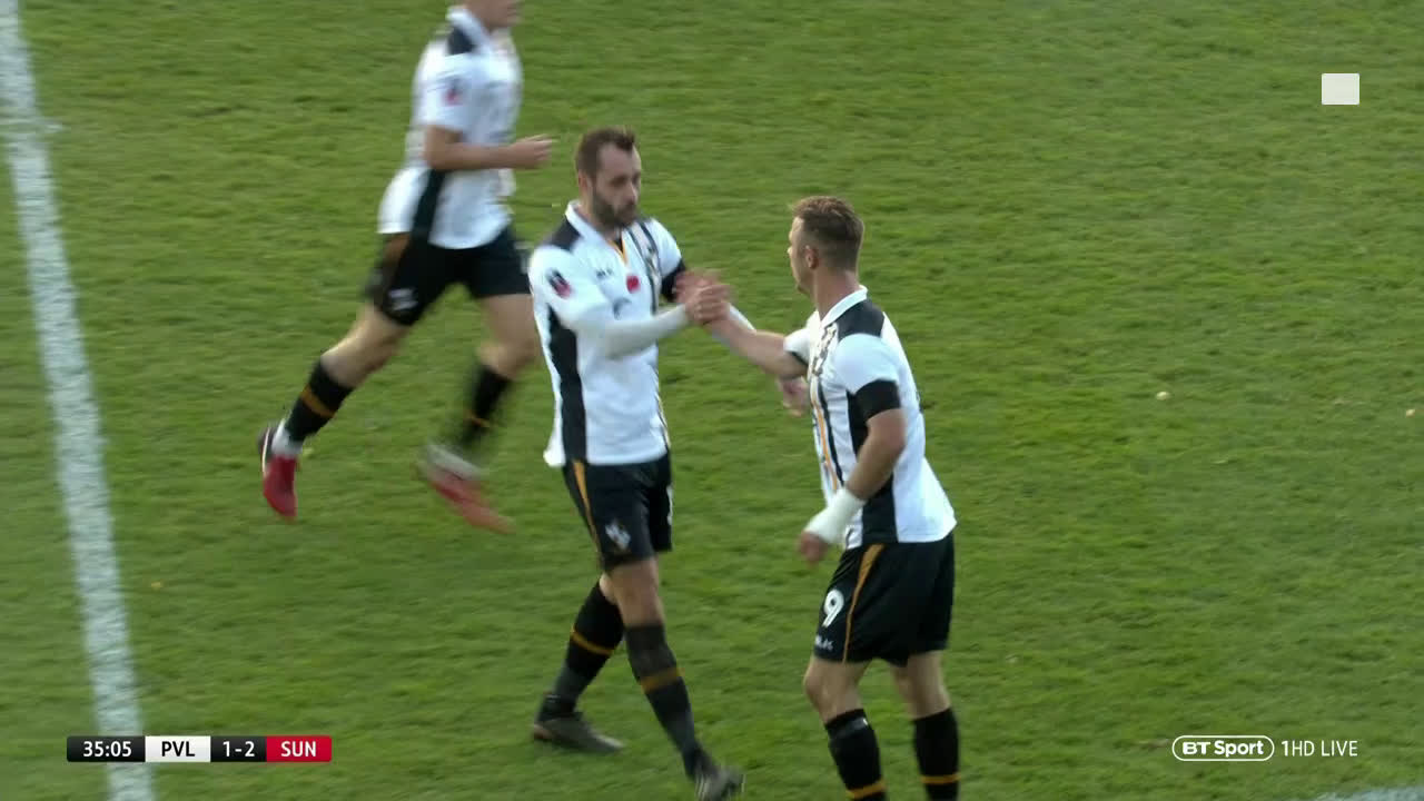 Port Vale vs Sunderland [1]-2, Pope 35'