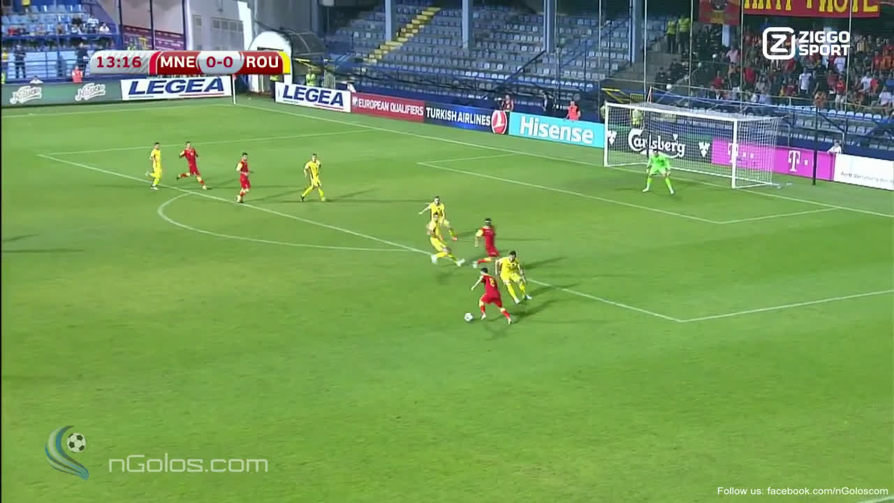 (www.nGolos.com) Highlights - Montenegro 1-0 Romania (WC 2018 - Qualif.)