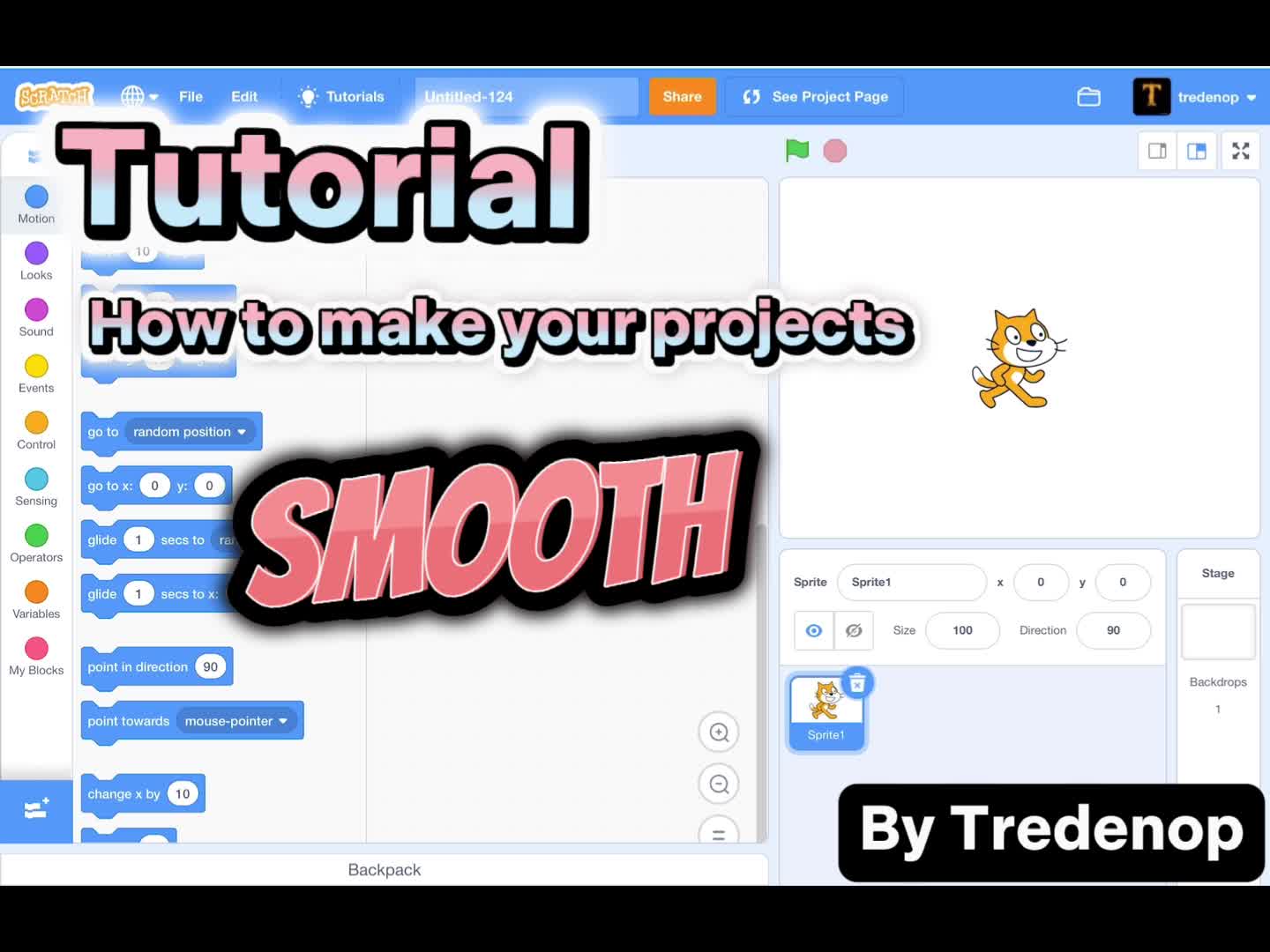 How to make your projects smooth in Scratch!