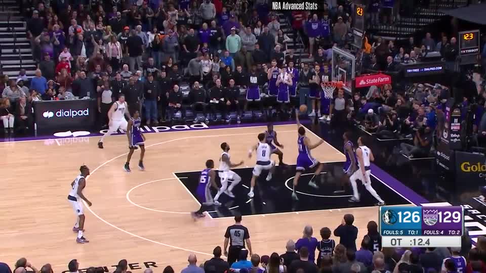 luka missed step-back 3 ot vs. kings