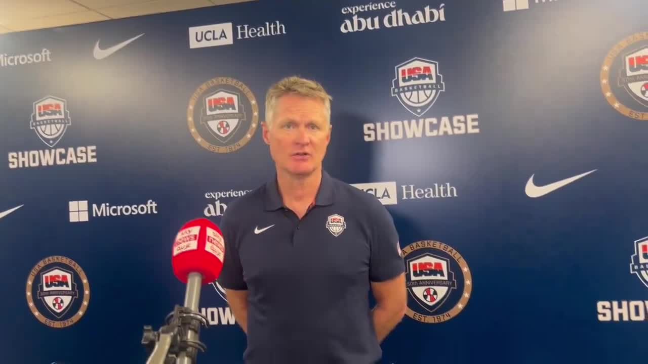 Watch Fadeaway World - Steve Kerr on possibly benching Joel Embiid: "These next few games, I'm ...