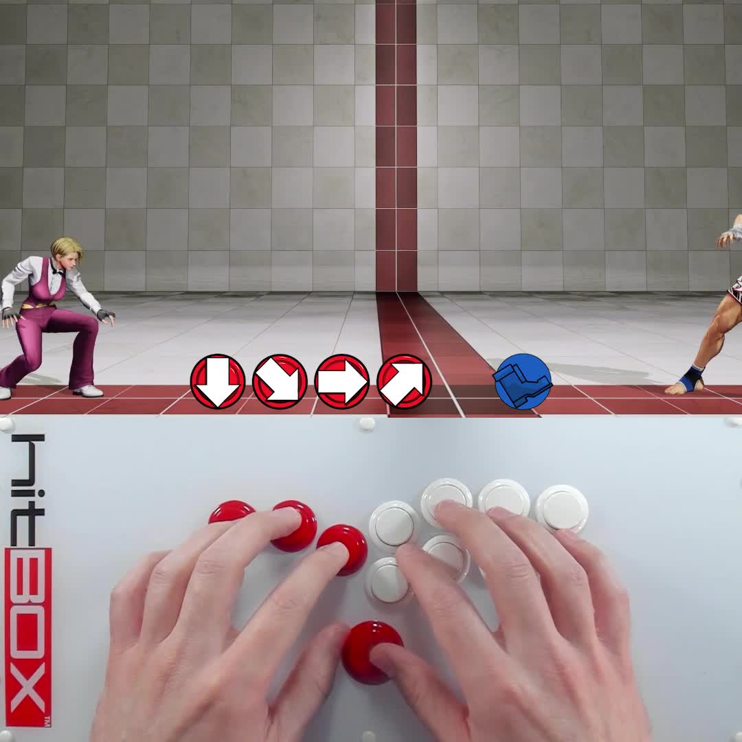 Watch HB - KOFXV - King - Venom Strike - Tiger Knee - P1 Side | Streamable