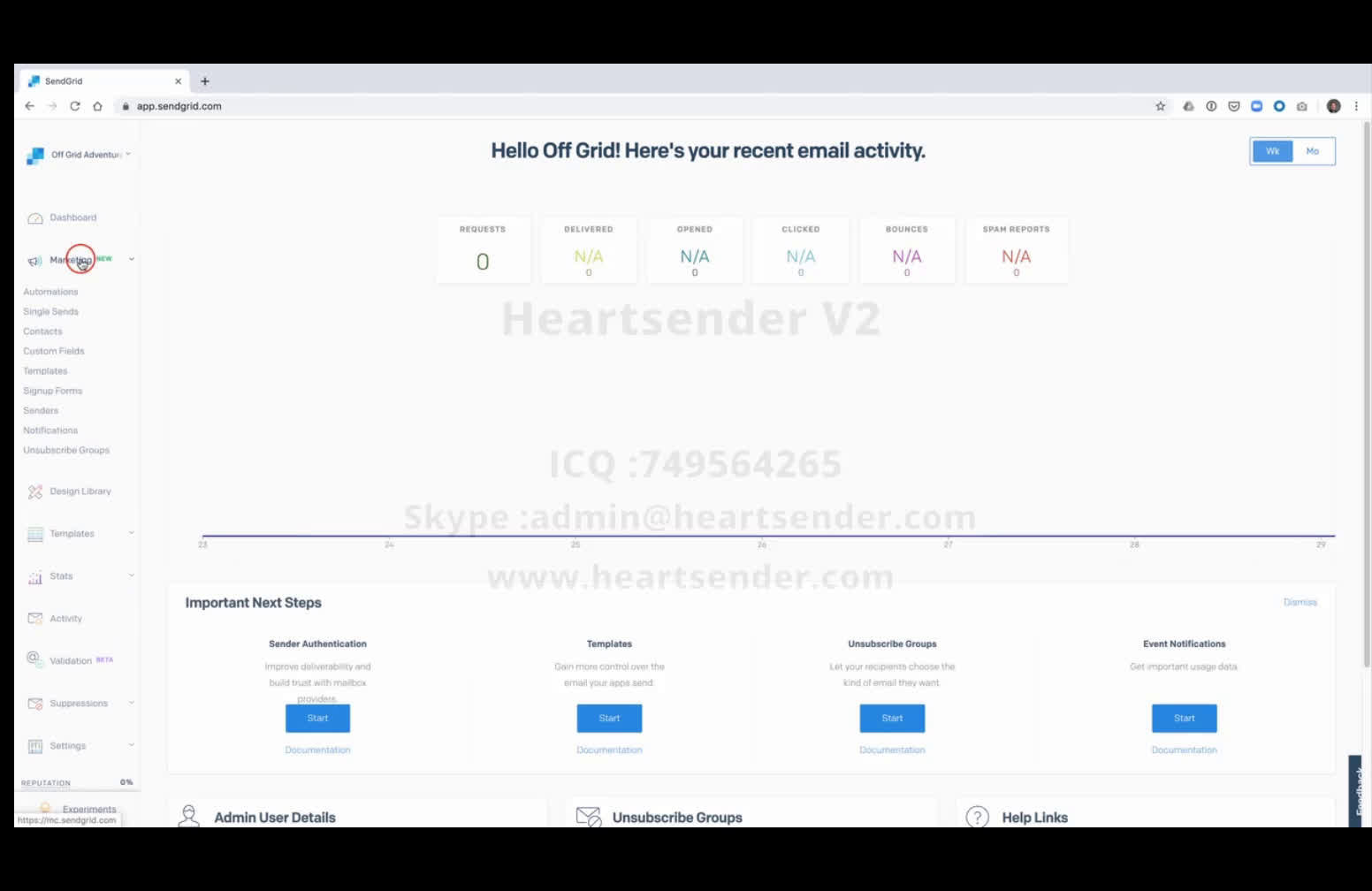 How To Create Sender With Sendgrid Account