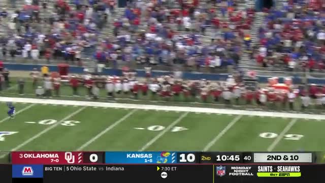 Caleb Williams Interception Kansas