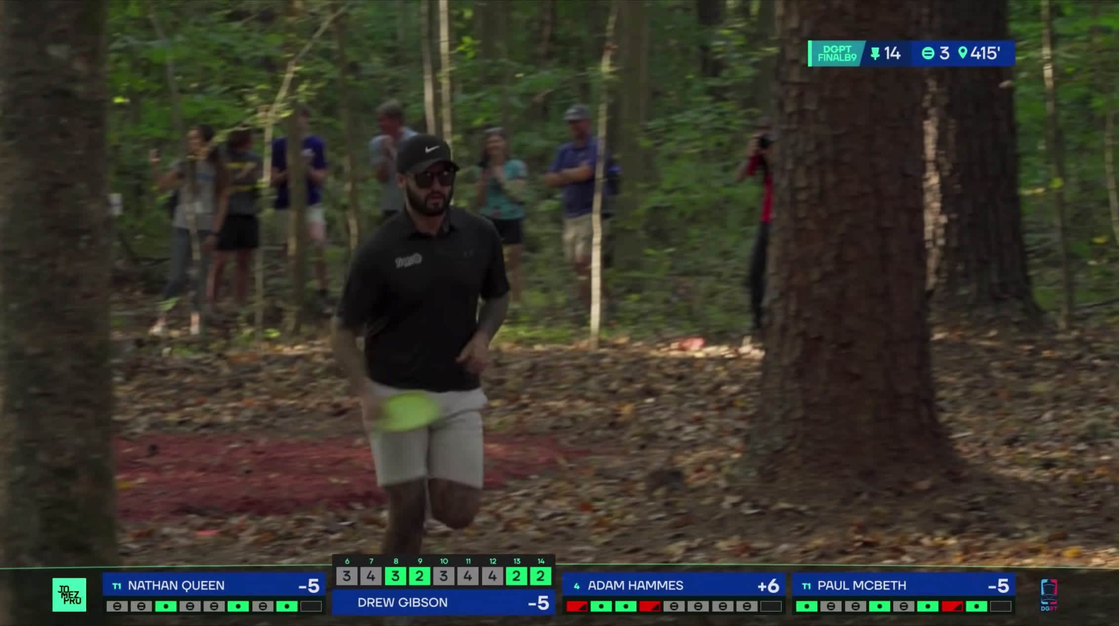 drew gibson putt hole 14 dgpt championship