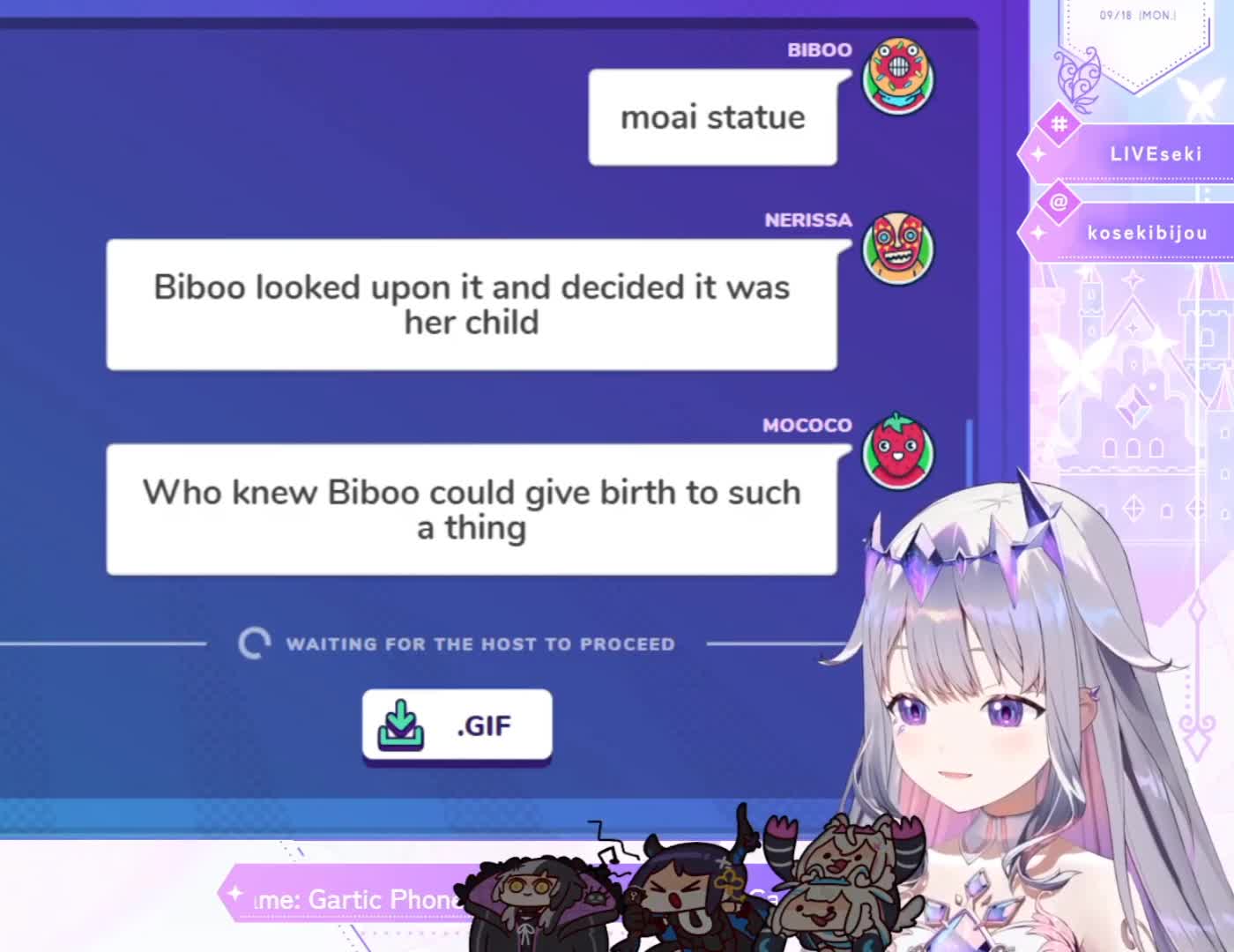 Now draw her giving birth