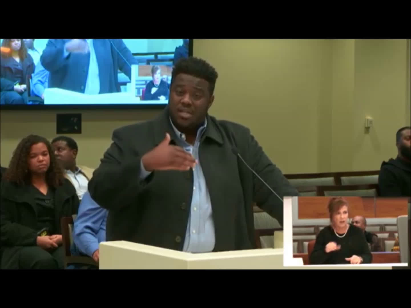 Gary Chambers Baton Rouge Metro Council Meeting - Tire Shredder