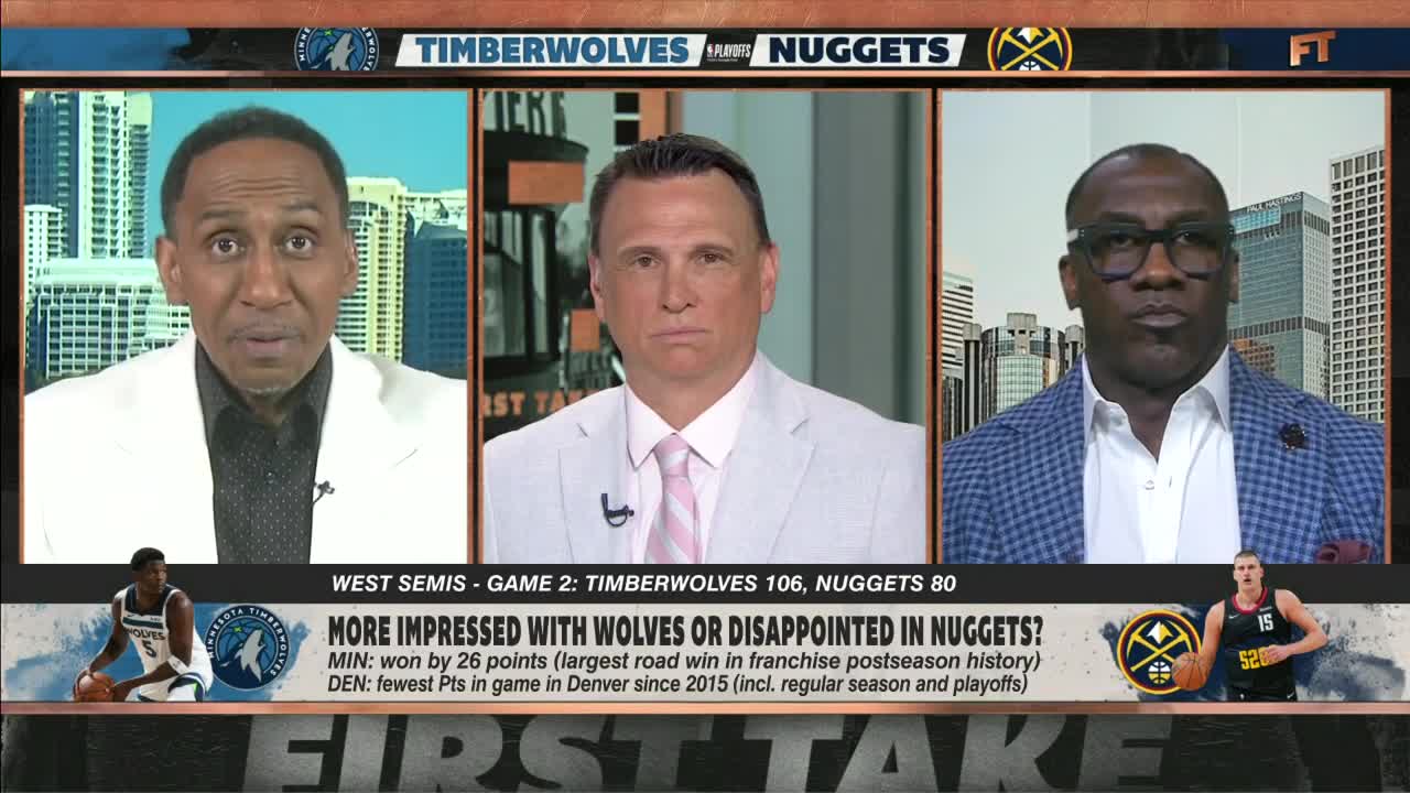 Watch 'THE WOLVES ARE THE NEW CHAMPIONSHIP FAVORITE!' - Stephen A. reacts to Game 2 BLOW OUT ...