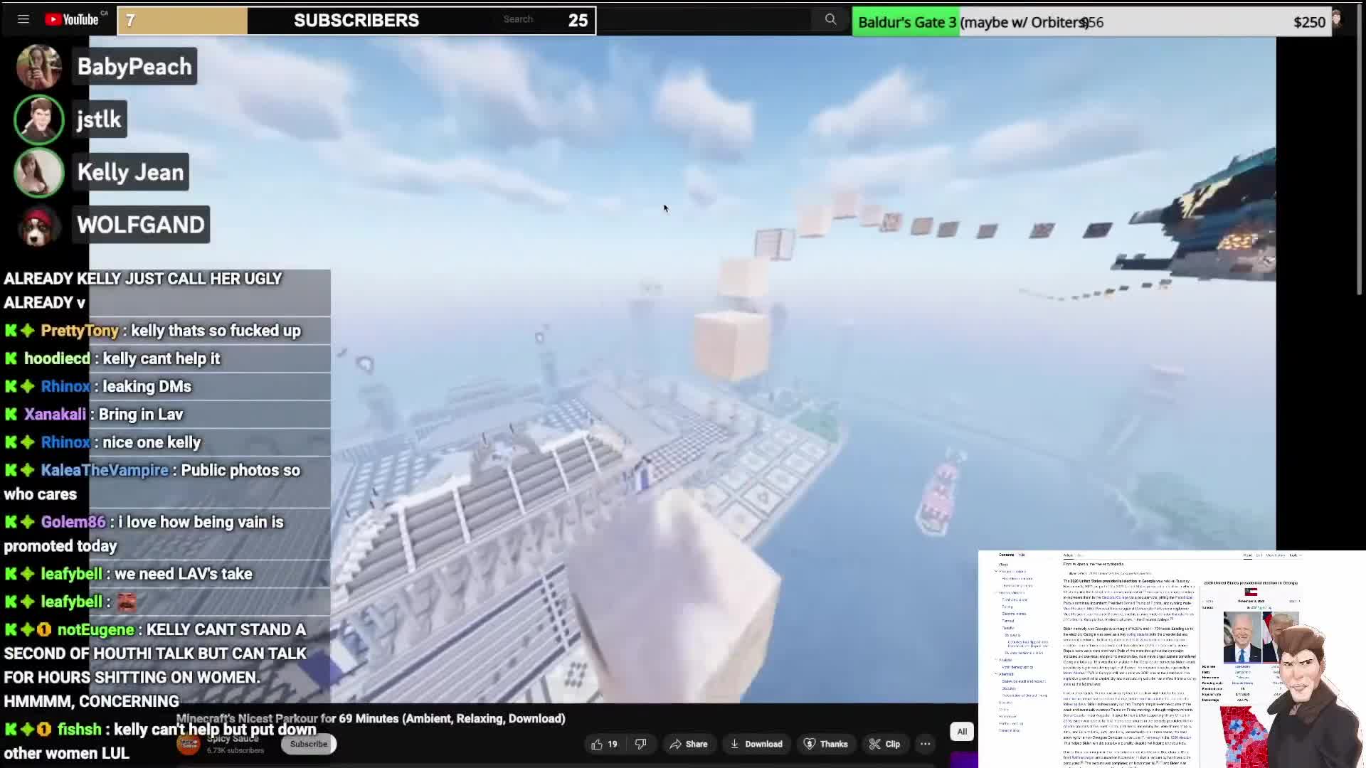 Kelly fine shittalking Instagram, jstlk dmg control 2