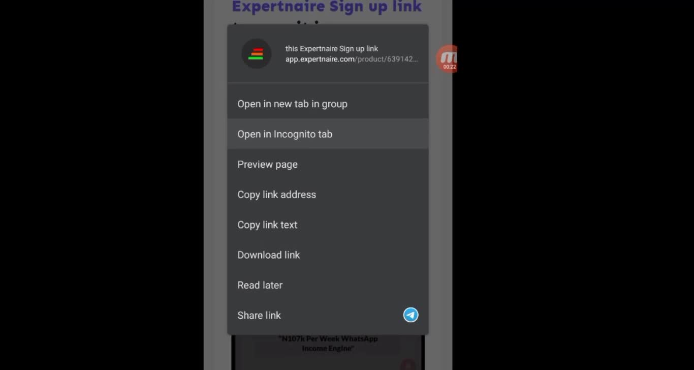 expertnaire registration 45 secs