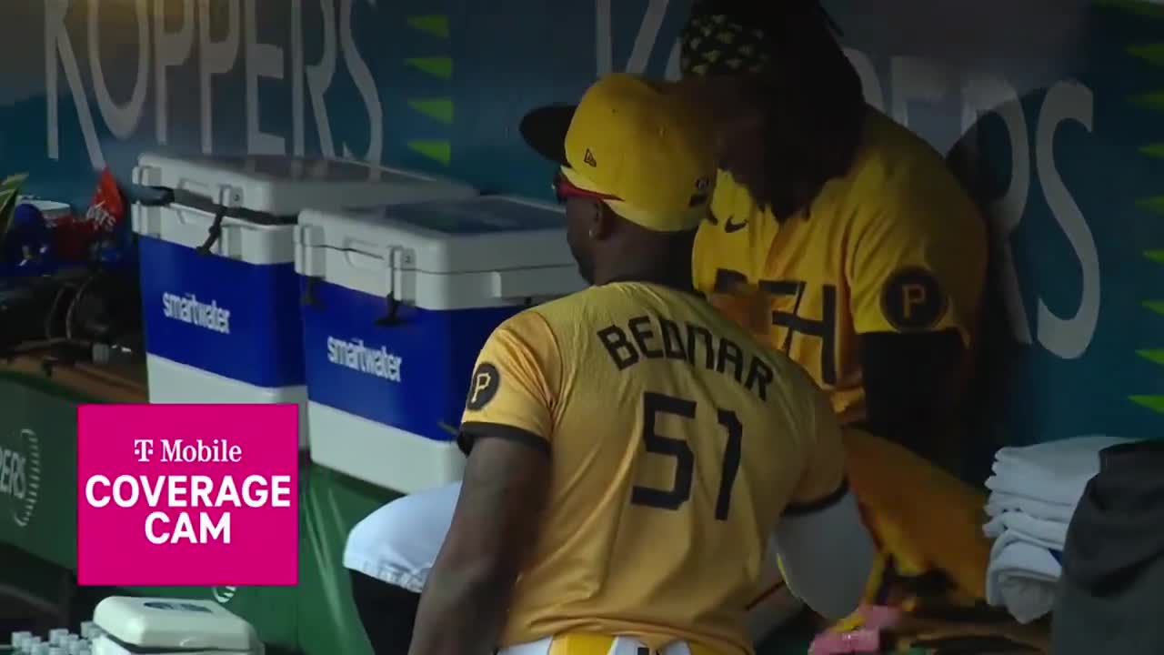 Watch Andrew McCutchen rocking the kids' Bednar jersey giveaway lmao | Streamable