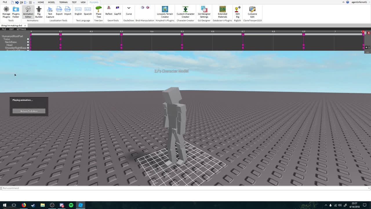 Roblox Character Rig test